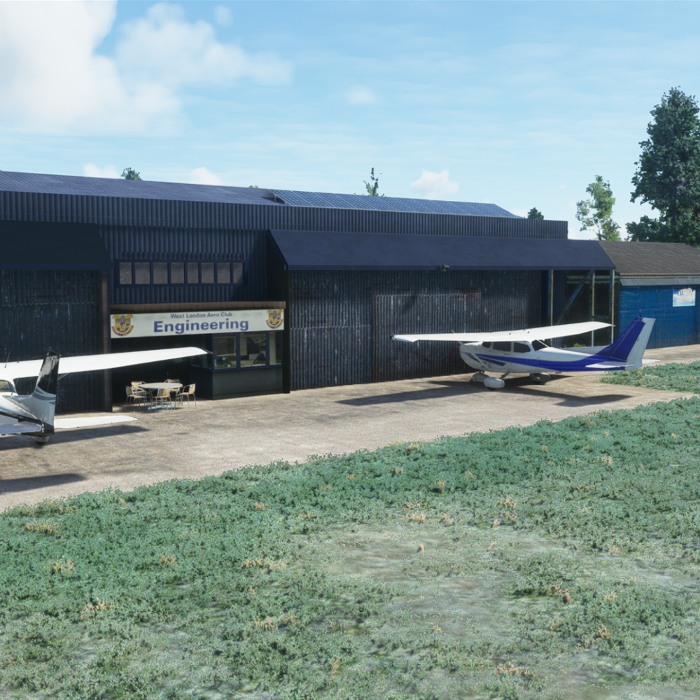 White Waltham Airfield - Burning Blue Design