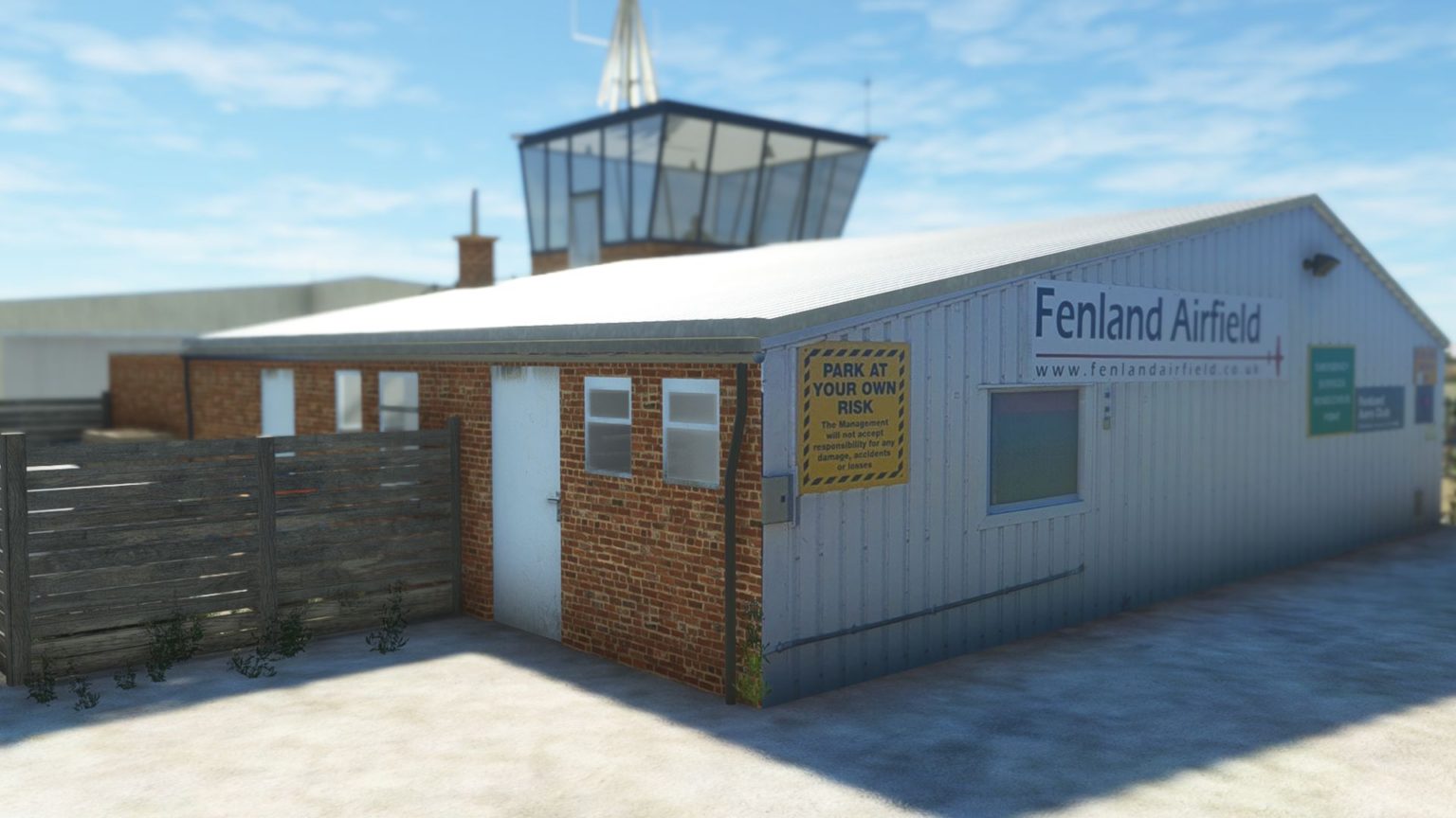Fenland Aerodrome - Burning Blue Design