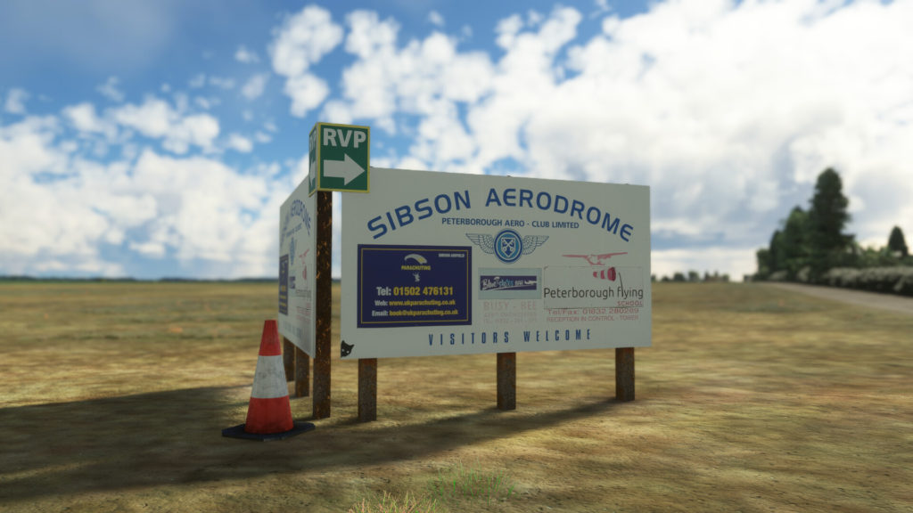 Sibson Aerodrome - Burning Blue Design