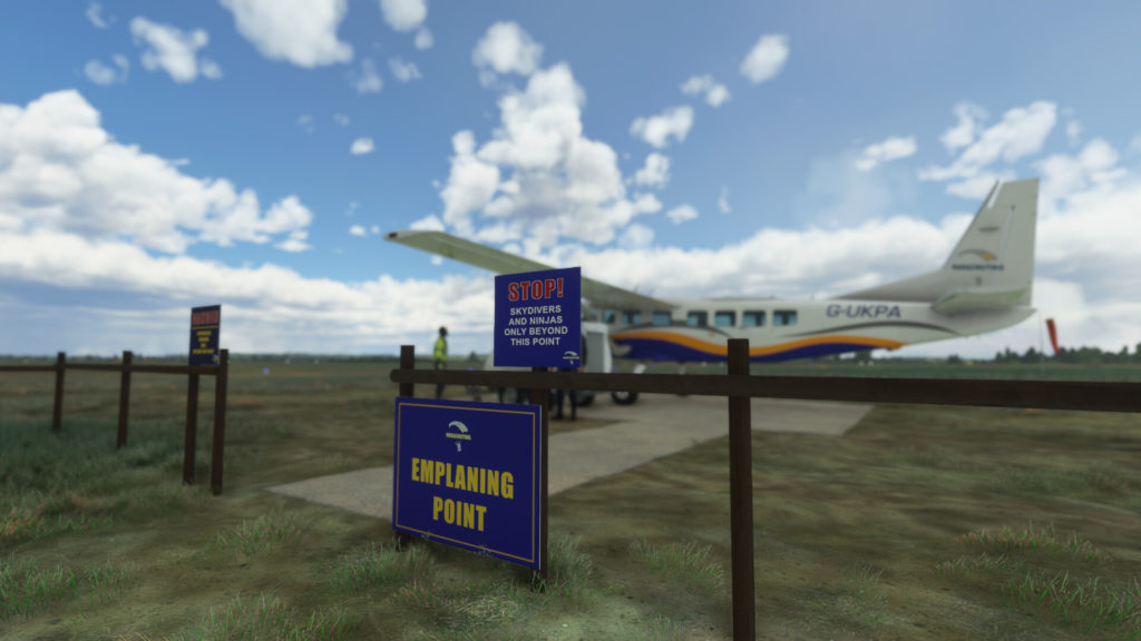 Sibson Aerodrome - Burning Blue Design