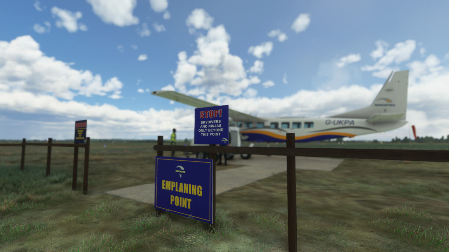 Sibson Aerodrome - Burning Blue Design